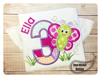 Butterfly Number Set 1-5 - Beau Mitchell Boutique