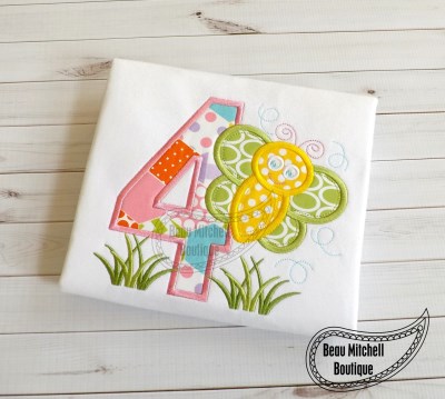 Butterfly Number Set 1-5 - Beau Mitchell Boutique